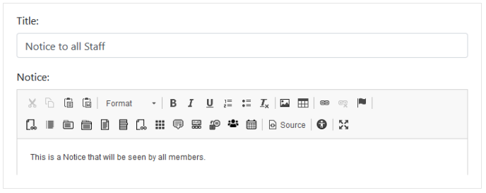 Notices | WCS Documentation